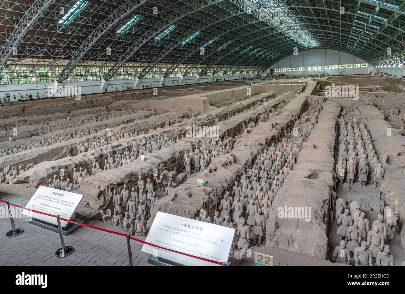Terracotta Warriors, Pit no. 1, Xian Stock Photo - Alamy