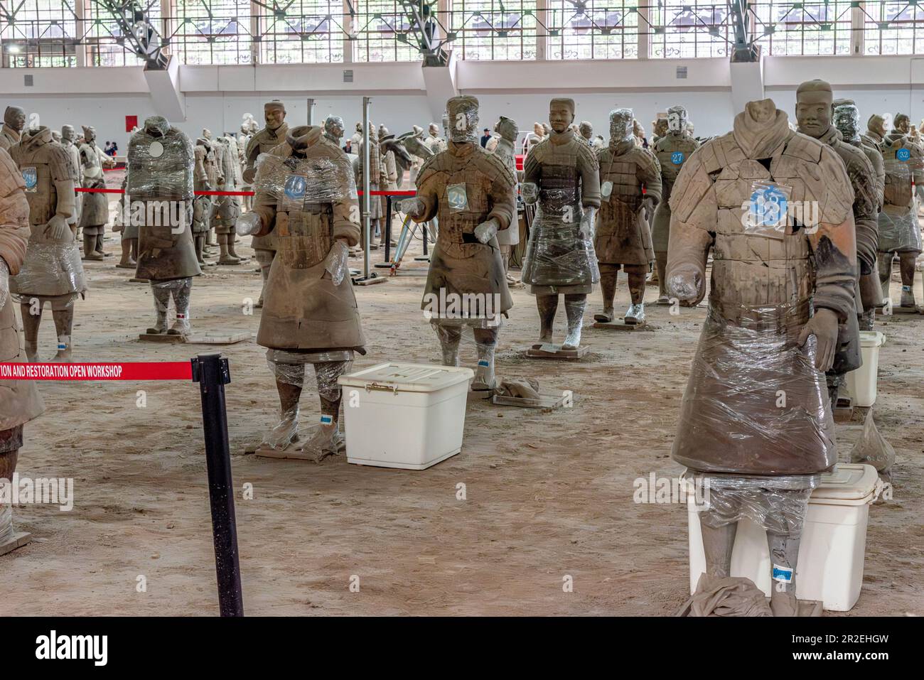 'Terracotta Hospital' Terracotta Warriors, Pit no. 1, Xian Stock Photo ...