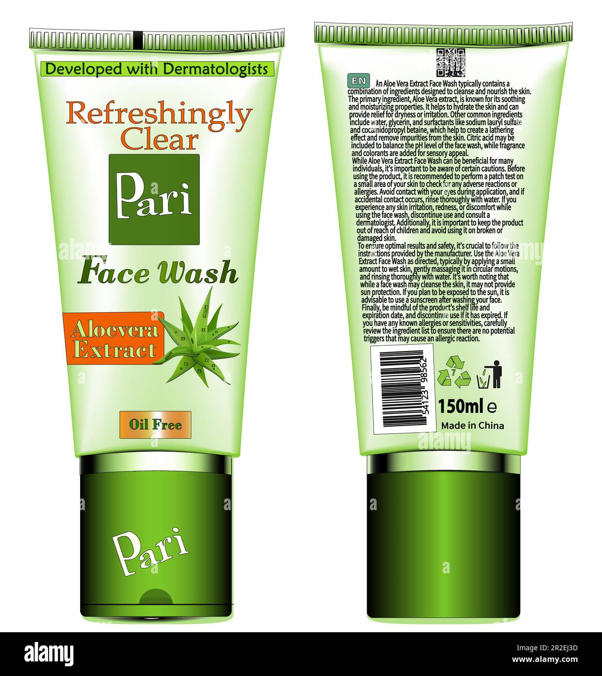 Stunning vector illustrations of face wash and face pack, ideal for ...