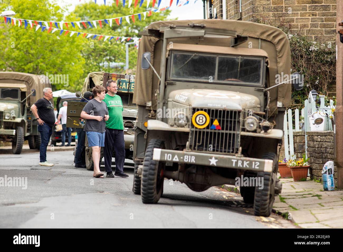 Haworth 1940s weekend 2023 hi-res stock photography and images - Alamy