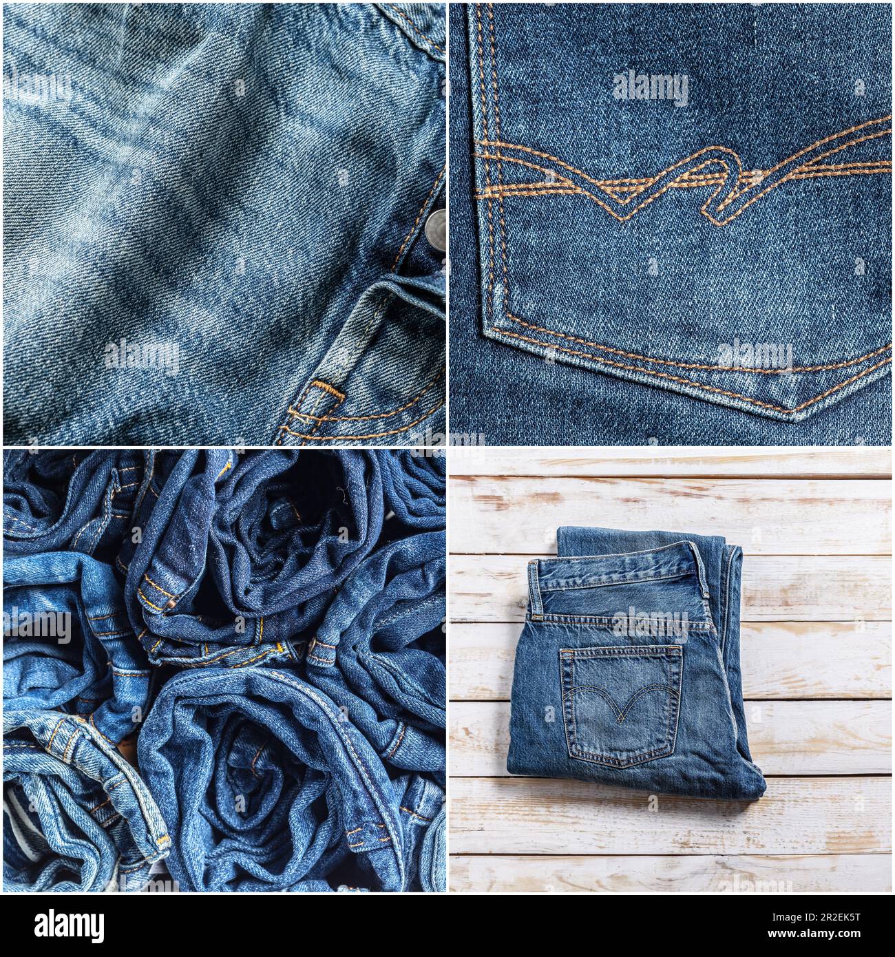 Blue jean fabric texture design background Stock Photo - Alamy