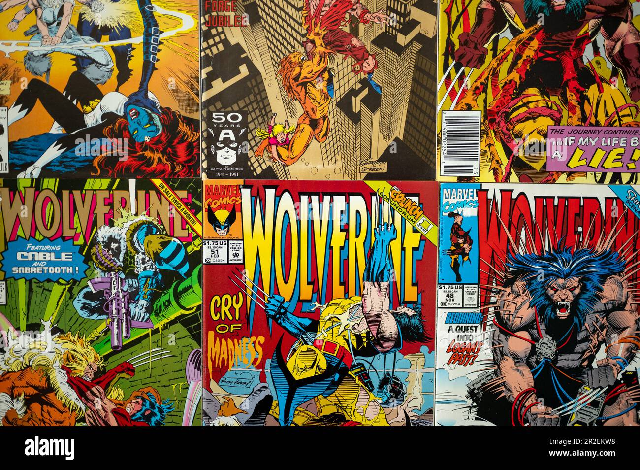Wolverine marvel comics hi-res stock photography and images - Alamy