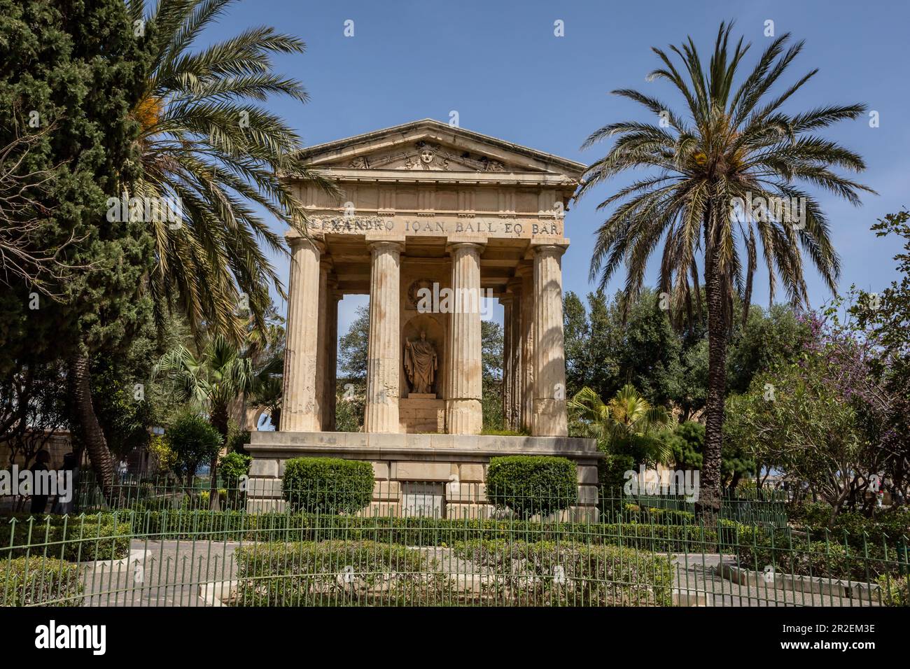 Valletta, Malta - April 20, 2023: Monument to Sir Alexander Ball in ...