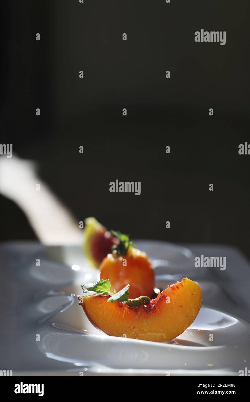 A selection of amuses that are presented before the official menu ...