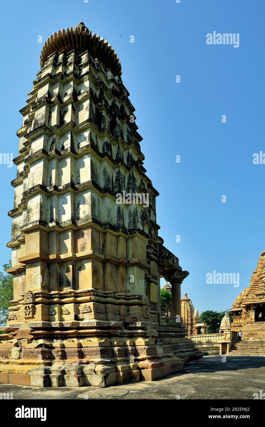 Lakshmi Temple from back side at Khajuraho state Madhya Pradesh India ...