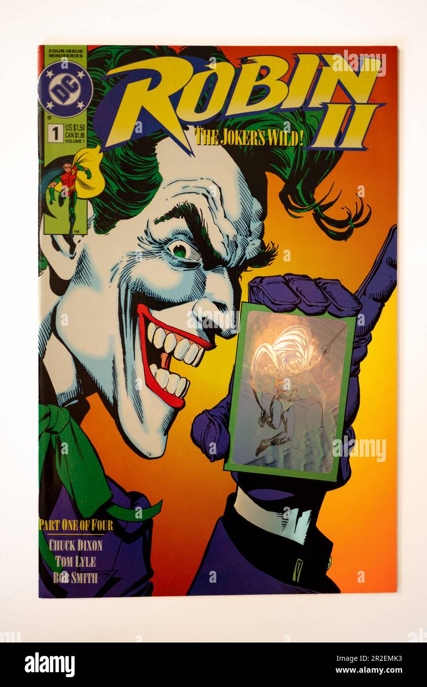 Calgary, Alberta - May 17, 2023: Covers of vintage Batman and Robin ...