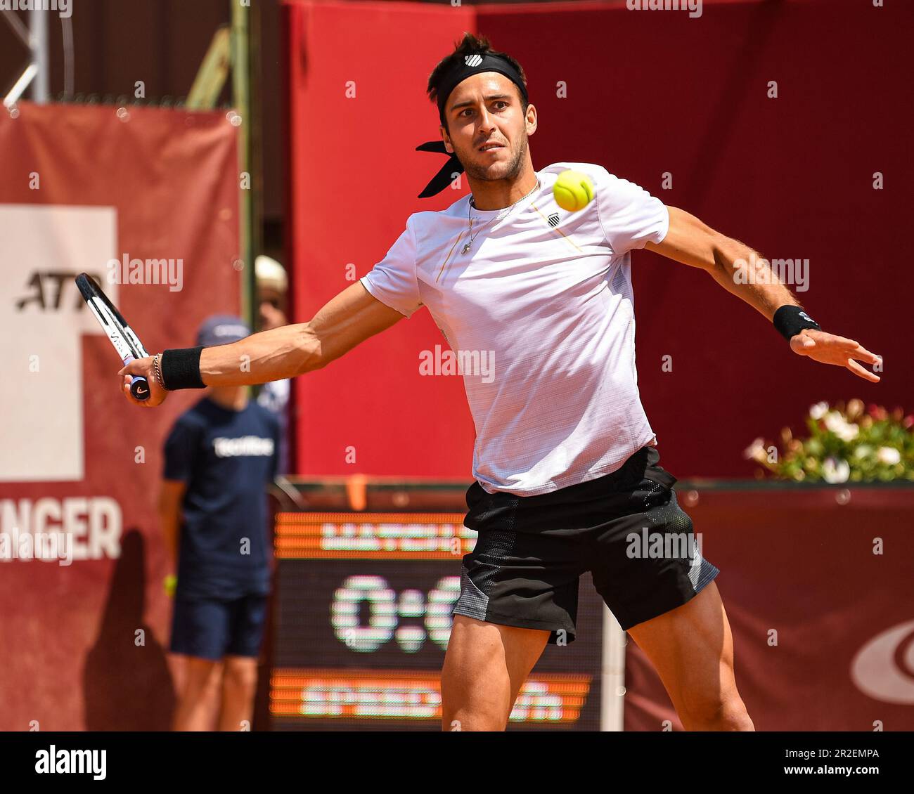 Argentinian Tomas Martin Etcheverry in his semi-final at the Bordeaux ...