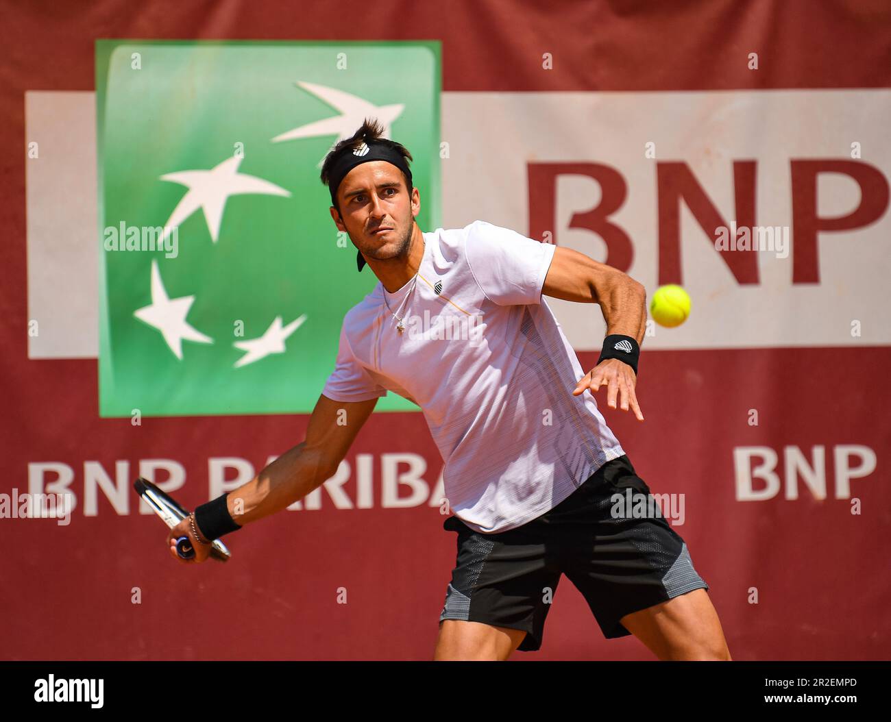 Argentinian Tomas Martin Etcheverry in his semi-final at the Bordeaux ...