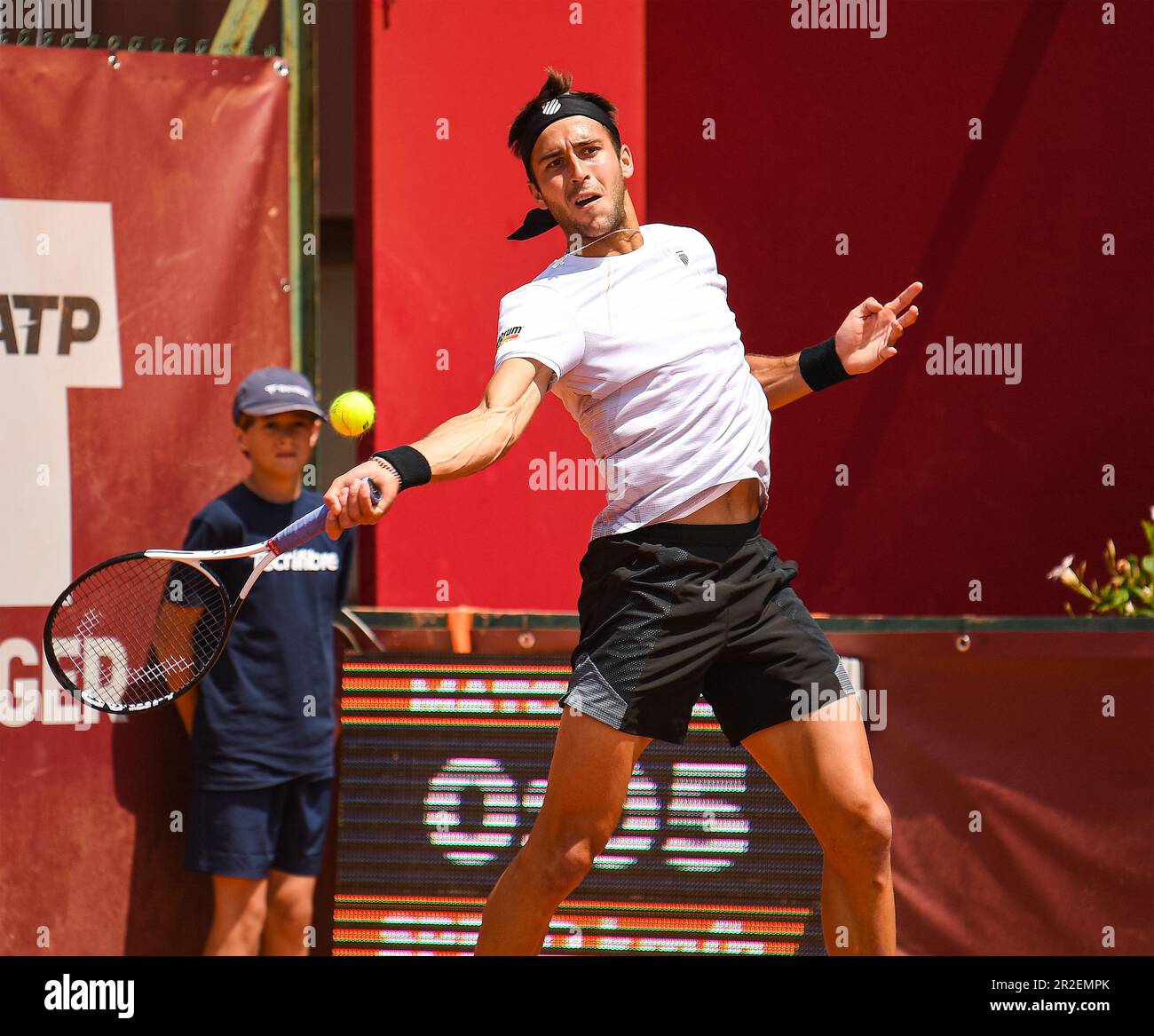 Argentinian Tomas Martin Etcheverry in his semi-final at the Bordeaux ...