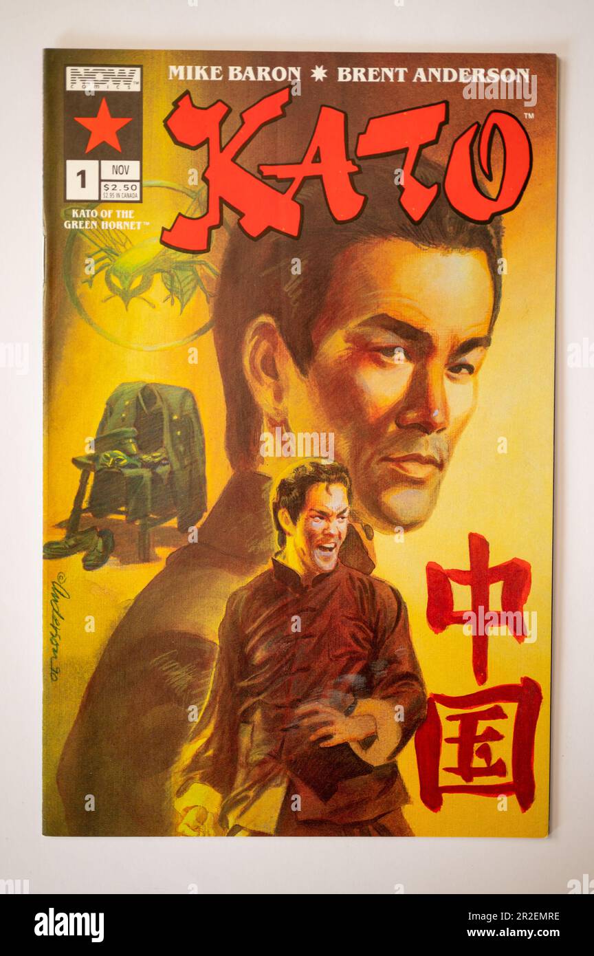 Calgary, Alberta - May 17, 2023: Covers of vintage Now Comics Kato ...