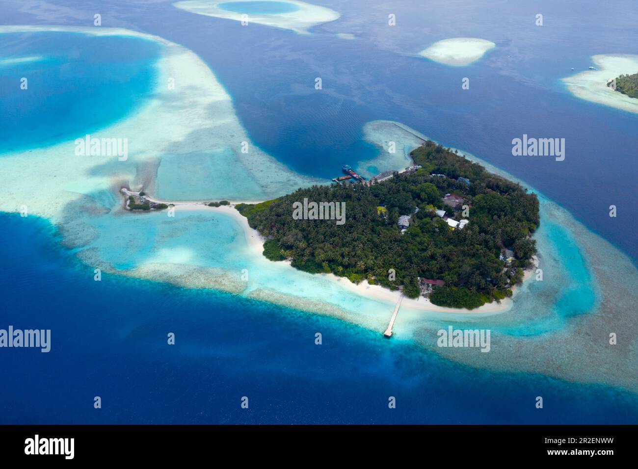 Villivaru holiday island, South Male Atoll, Indian Ocean, Maldives ...