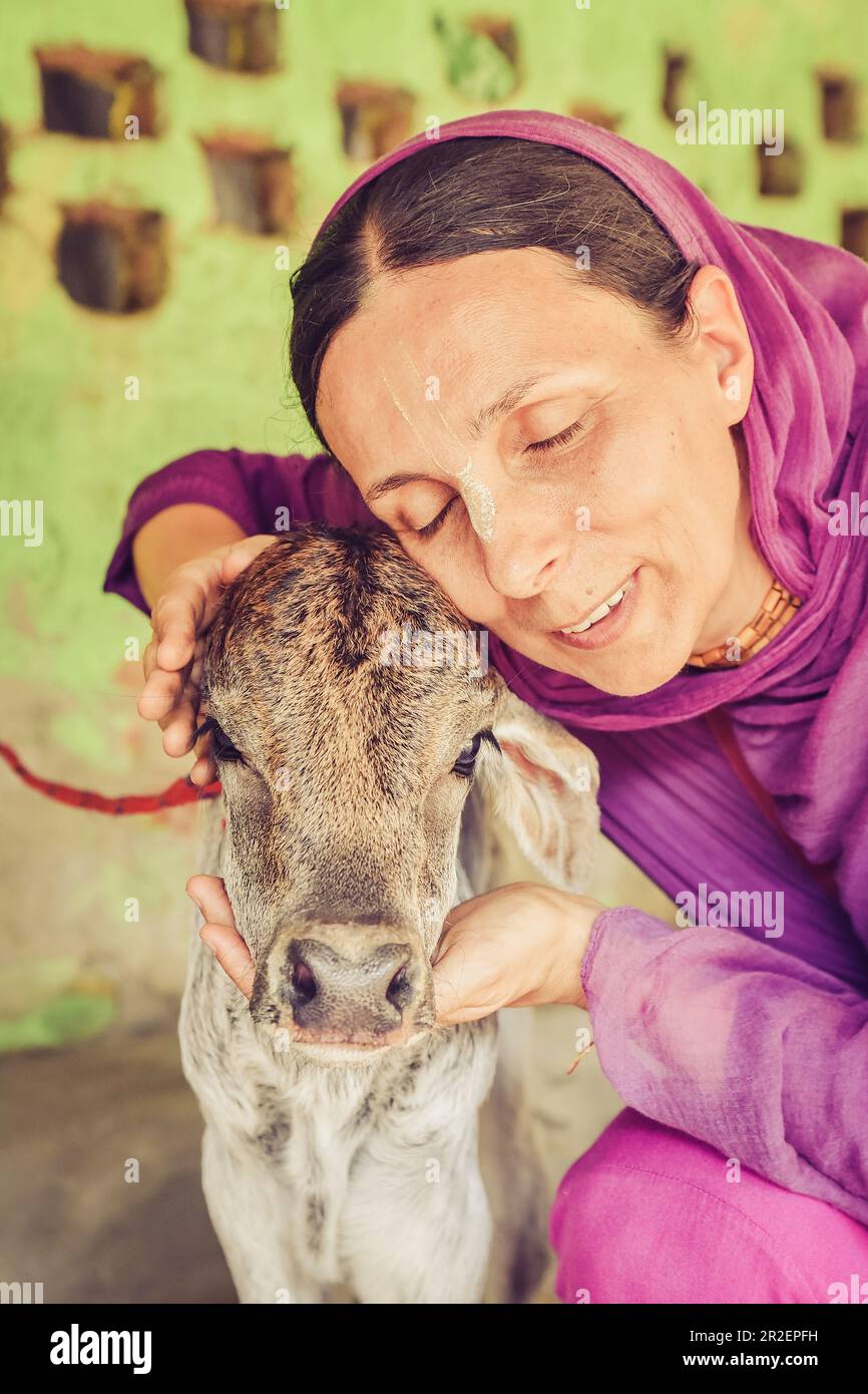 2017, Kusum Sarovara, Govardhan, Vrindavan, Uttar Pradesh, India, The ...