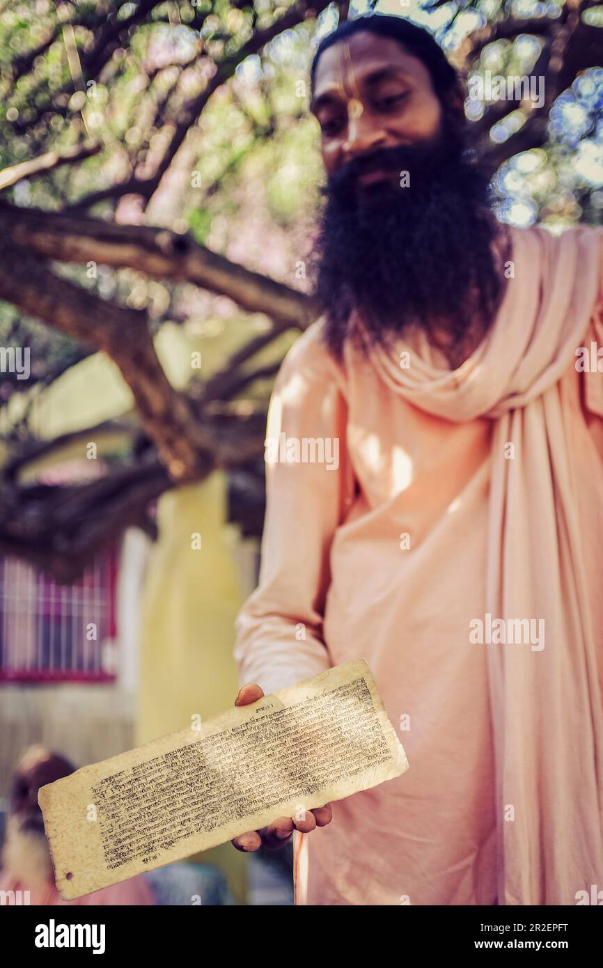 2017, Ter Kadamba, Vrindavan, Uttar Pradesh, India, student of ...