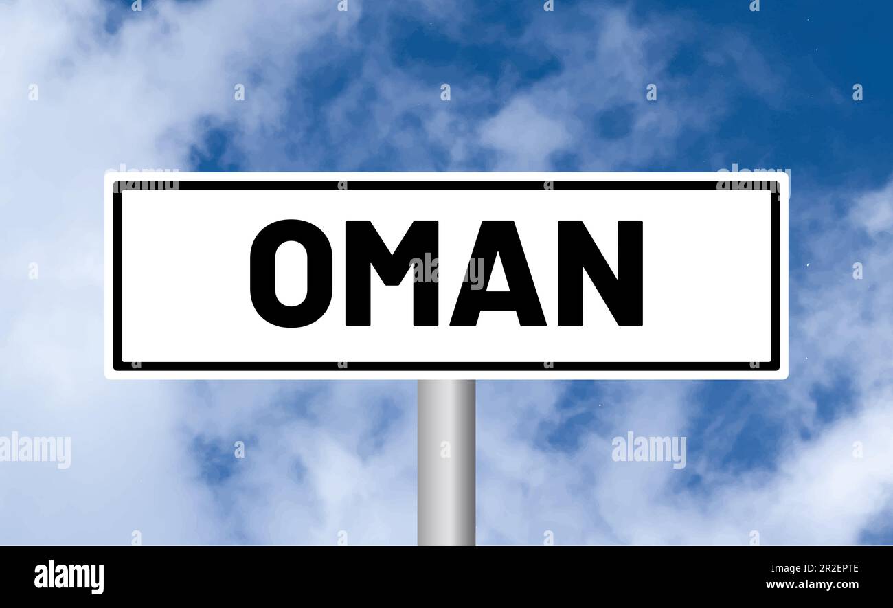 Oman road sign hi-res stock photography and images - Alamy