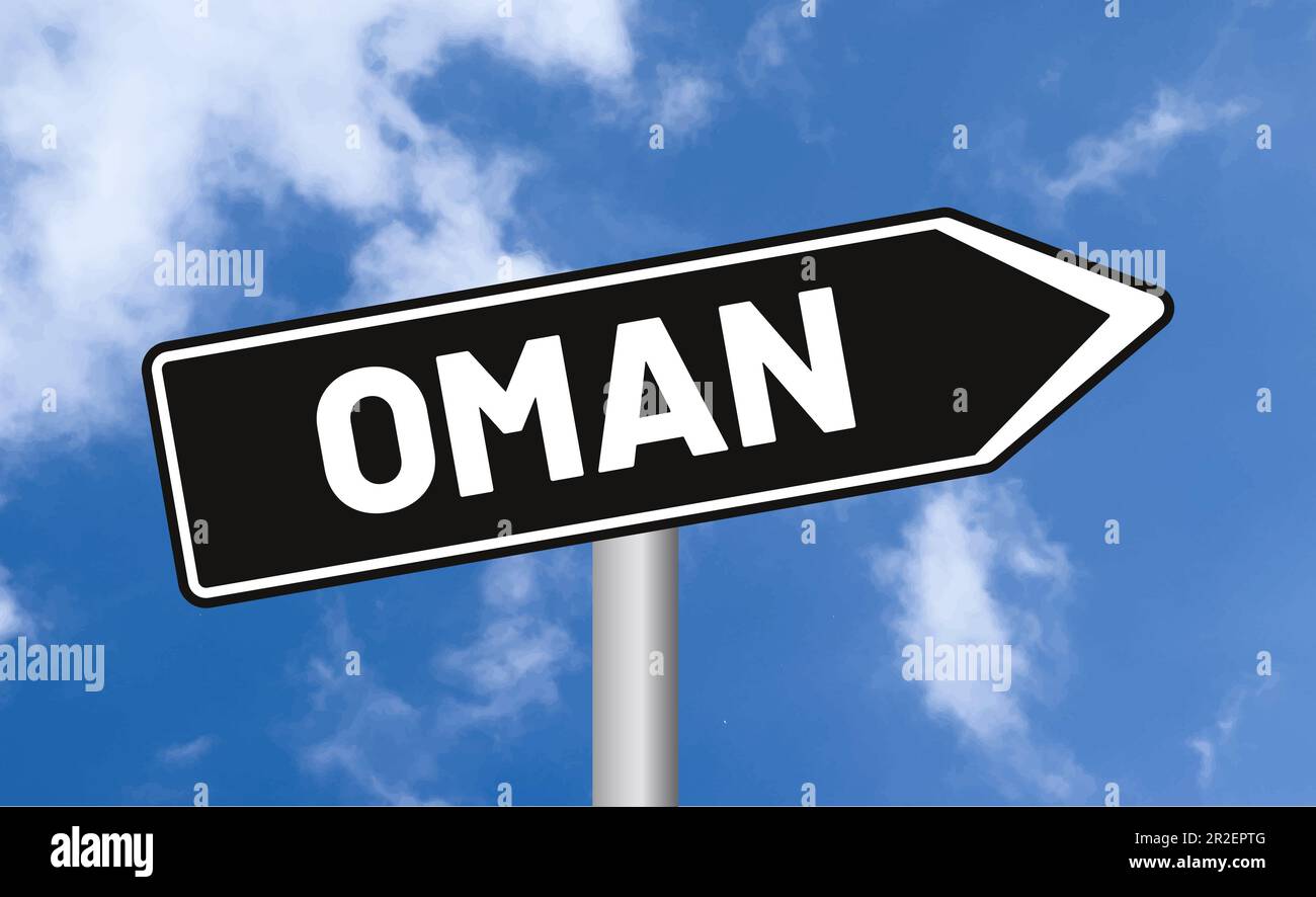 Oman road sign hi-res stock photography and images - Alamy