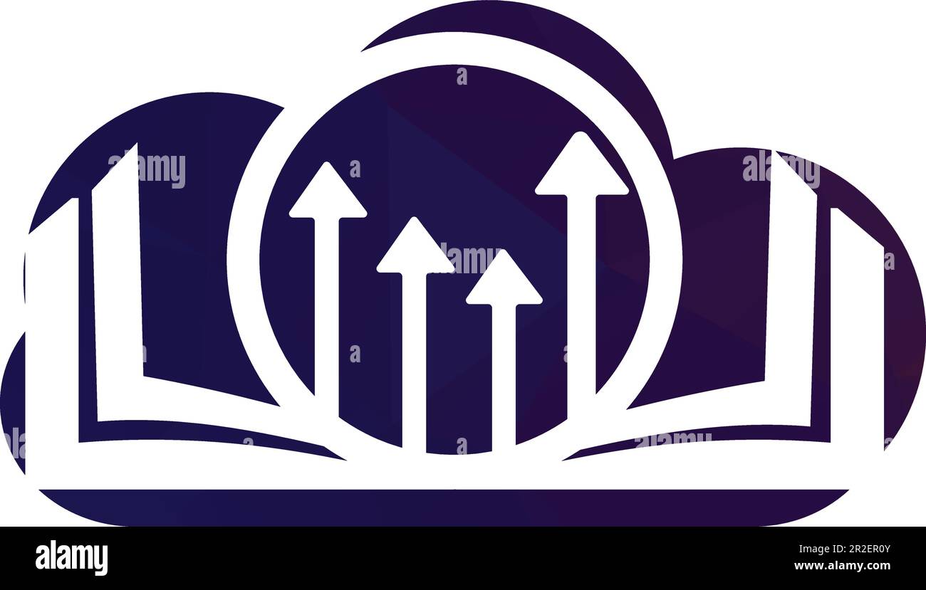 Finance book logo design. Business growth education logo design Stock ...