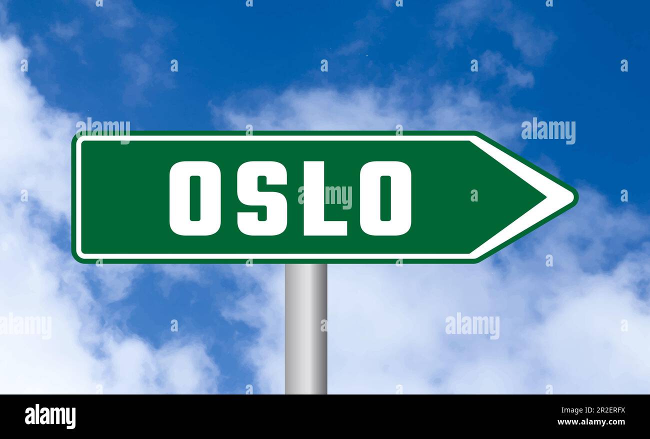 Oslo road sign hi-res stock photography and images - Alamy