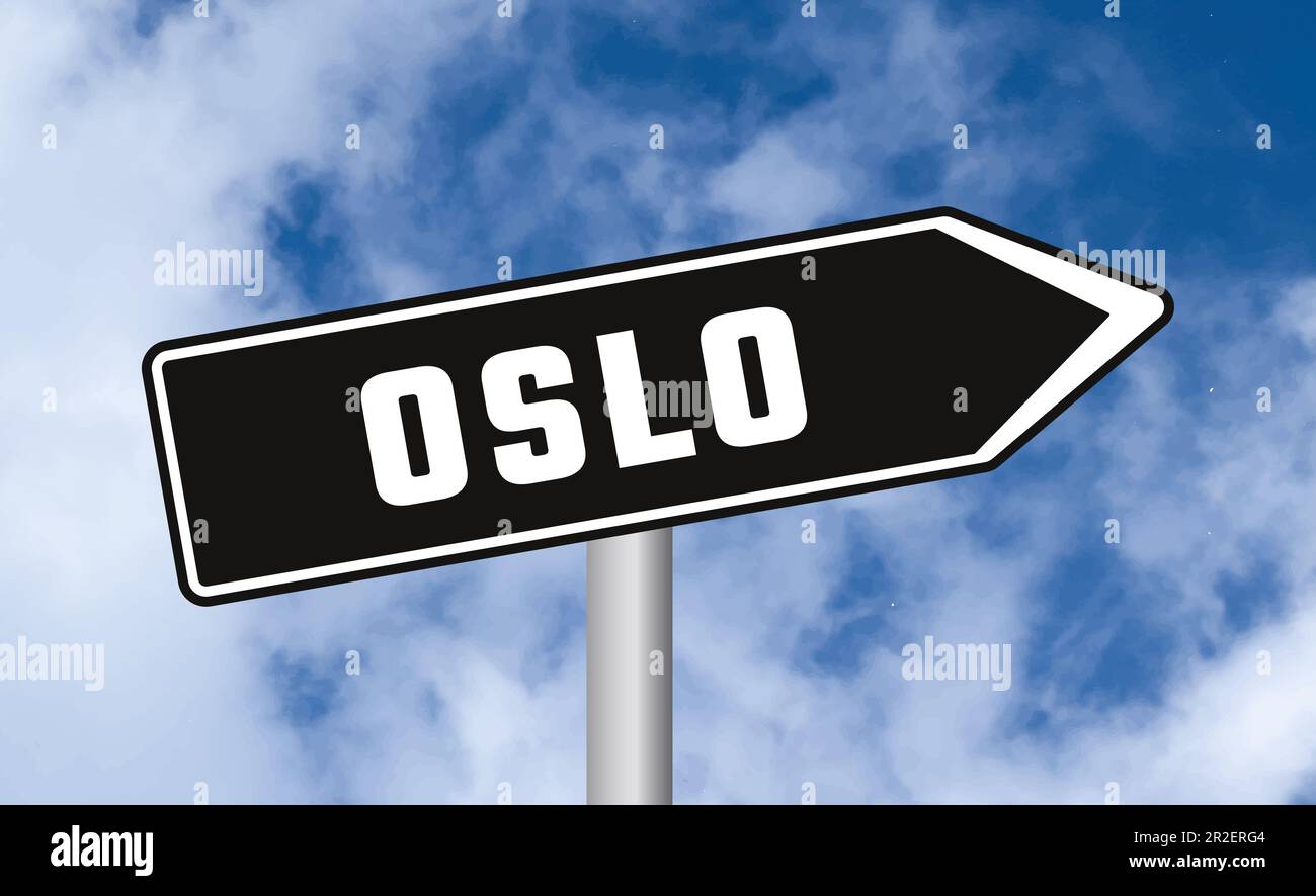 Oslo road sign hi-res stock photography and images - Alamy