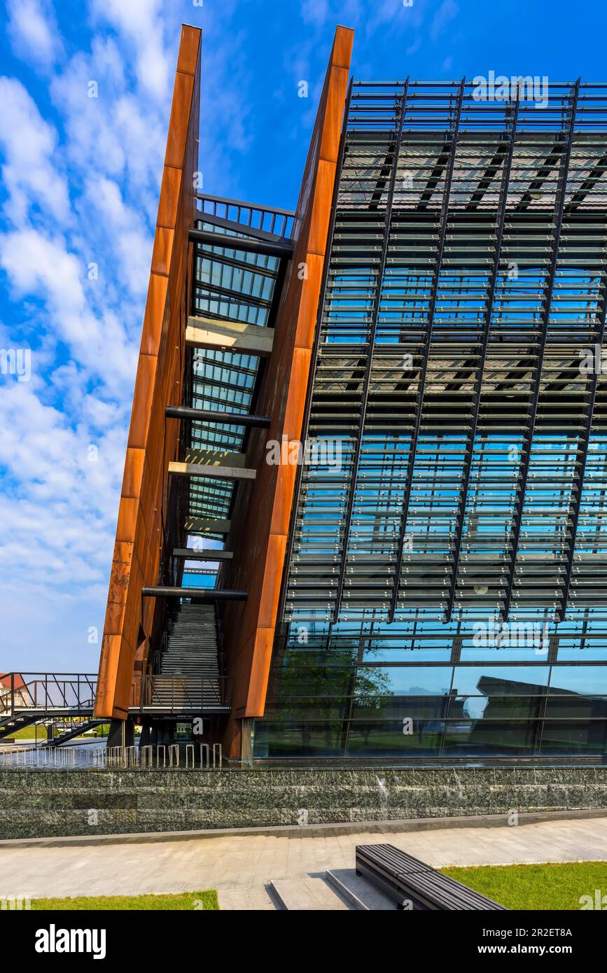 The European Solidarity Centre, museum and library in Gdansk, Poland ...