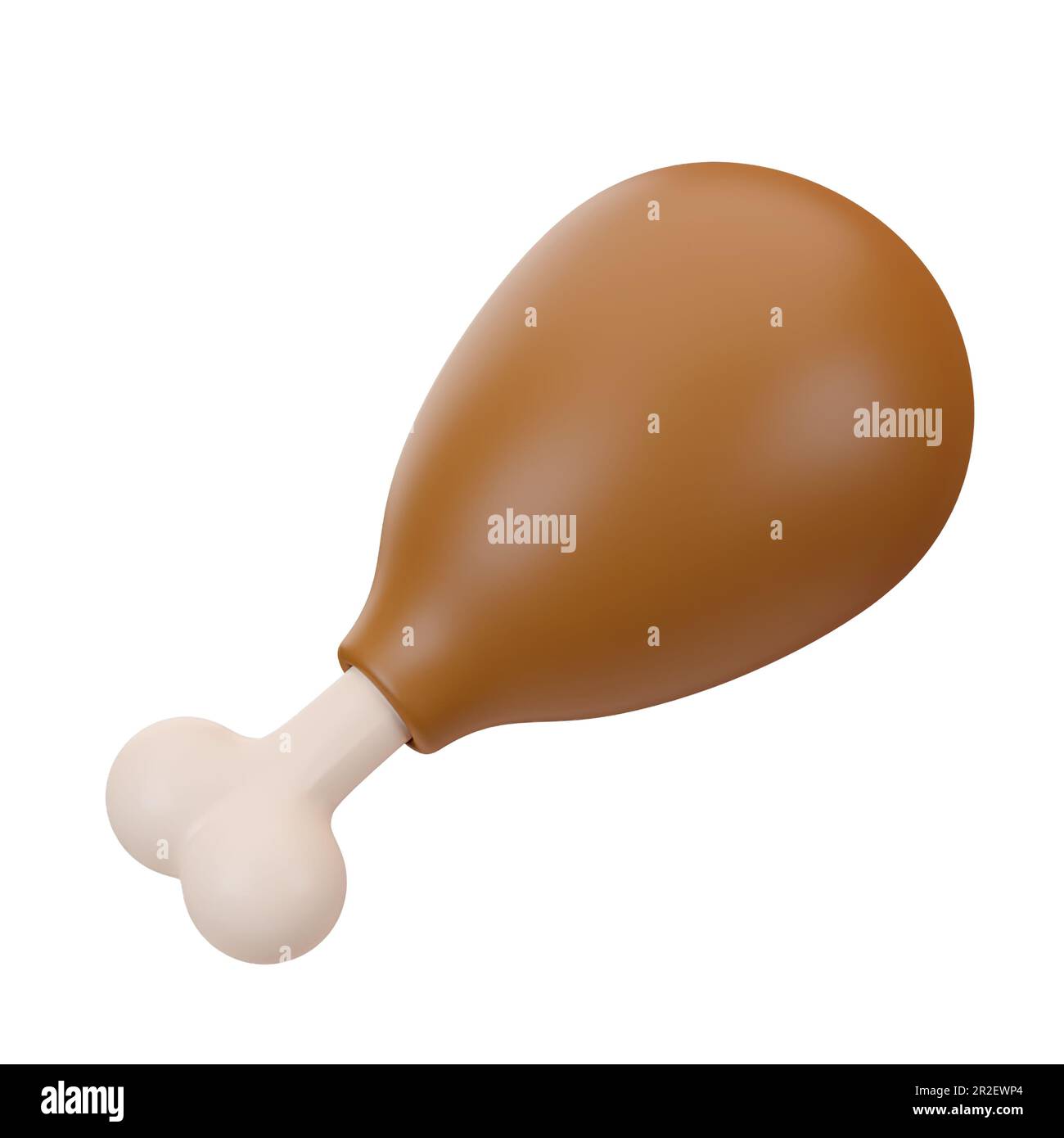 Skinny Chicken Leg Cartoon