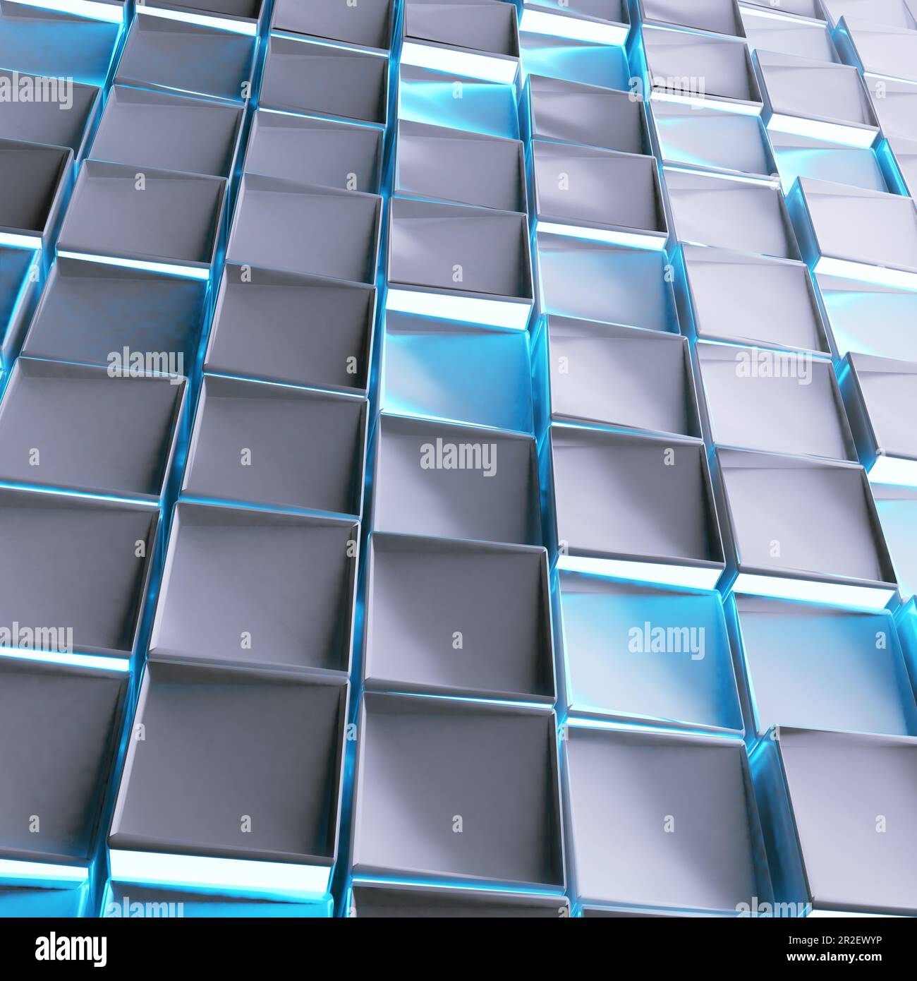 3d Illustration of abstract texture with squares and cubes.abstract ...