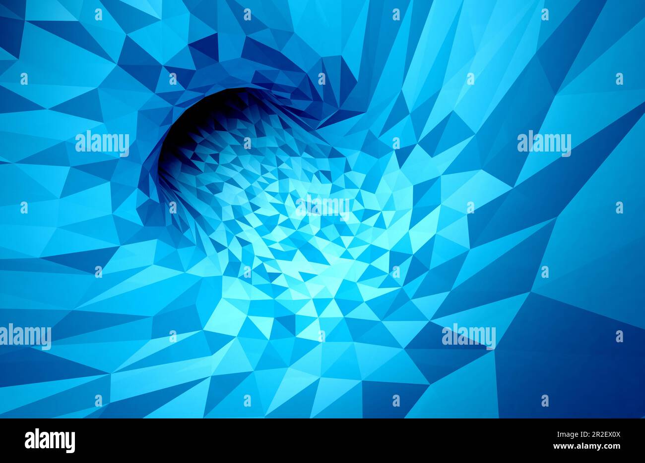 Triangular tunnel futuristic concept 3d hi-res stock photography and ...