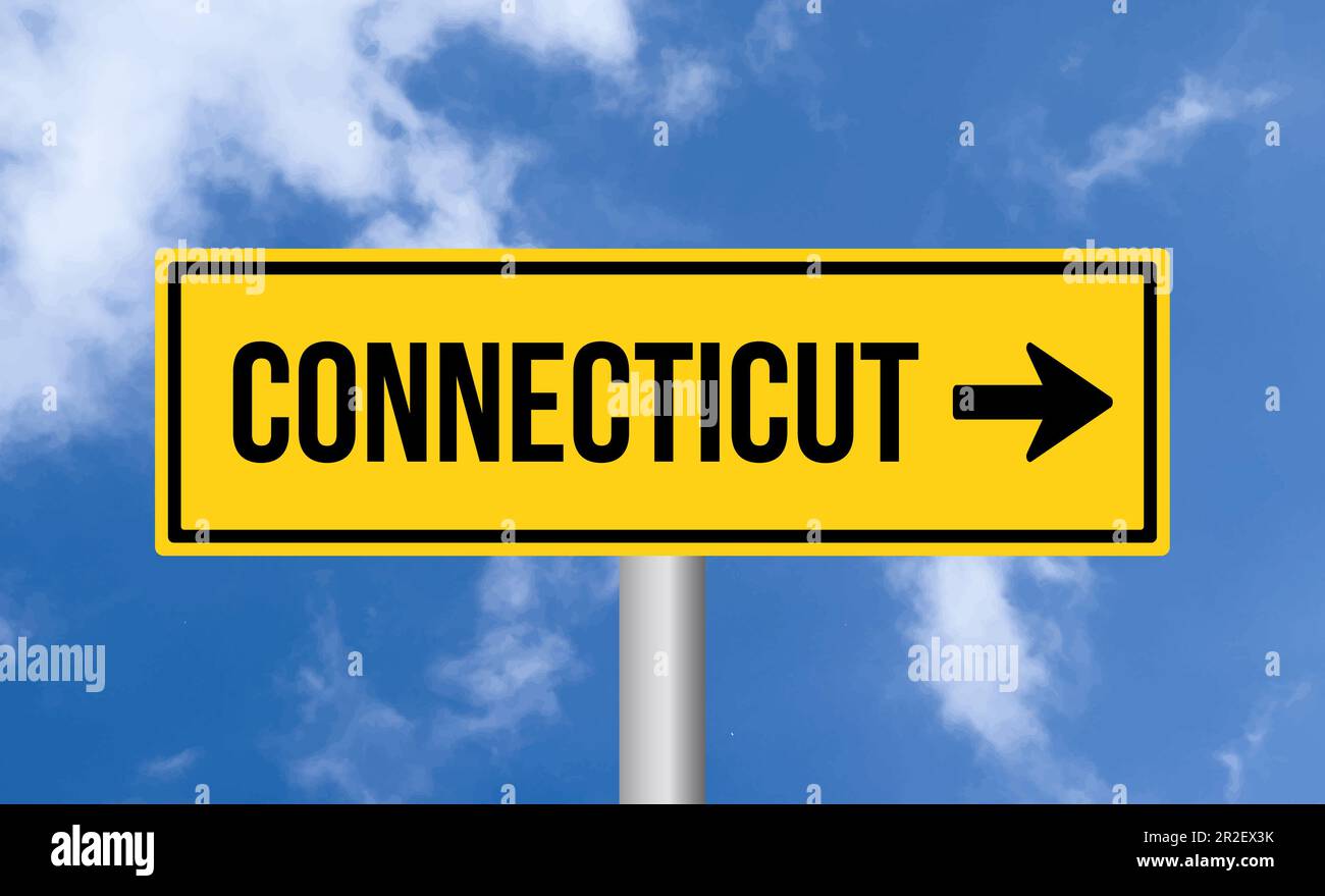 Connecticut road sign hi-res stock photography and images - Alamy