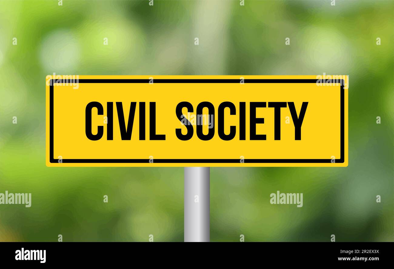 Civil society road sign hi-res stock photography and images - Alamy