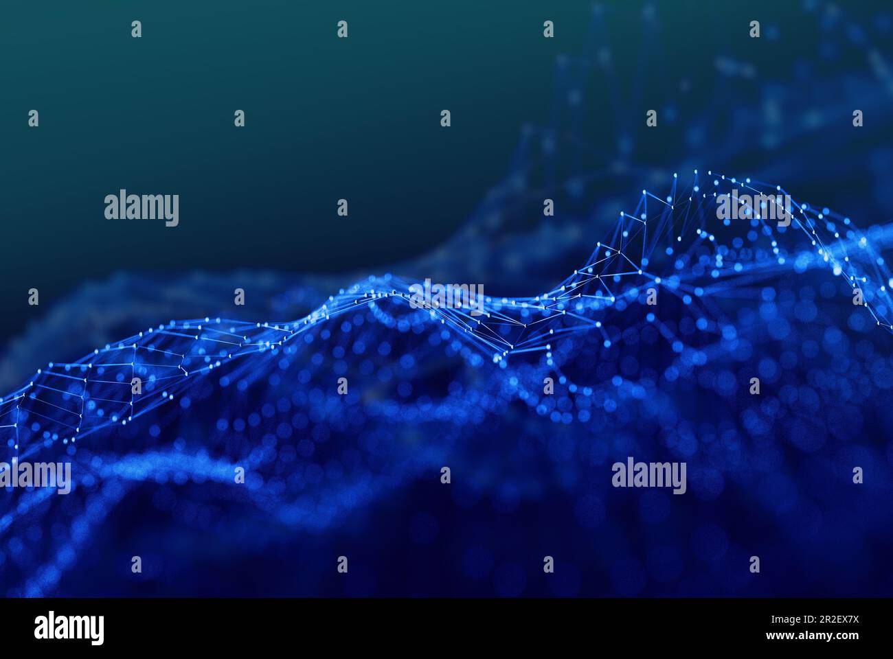 Mesh or net with lines and geometric shapes detail.Connection structure ...