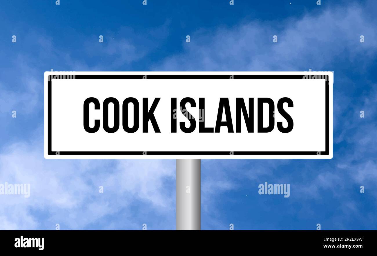Cook islands road sign hi-res stock photography and images - Alamy