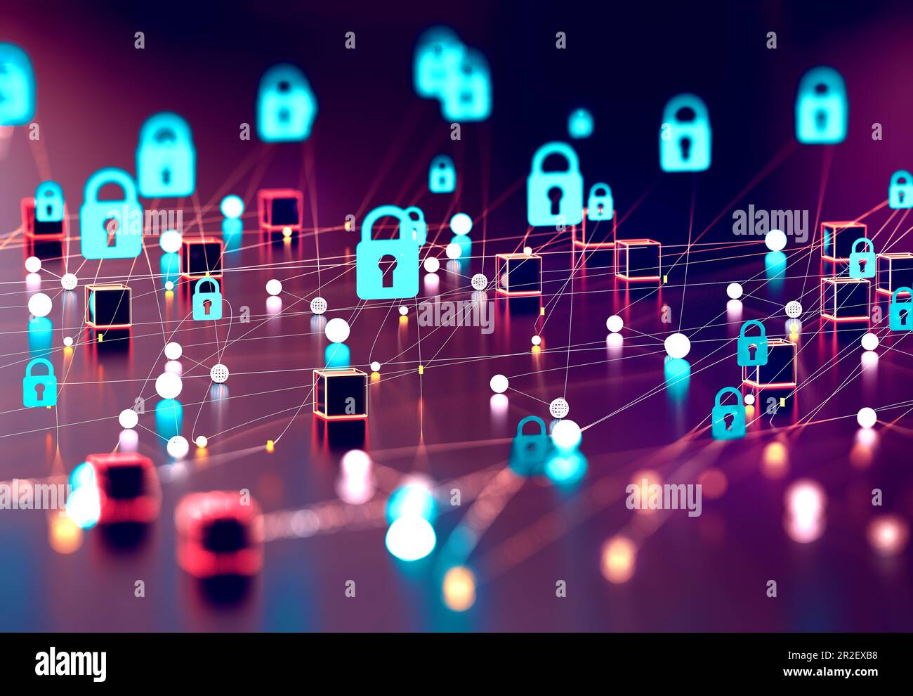 Data volume analysis and computer science industry.3d illustration Stock Photo - Alamy