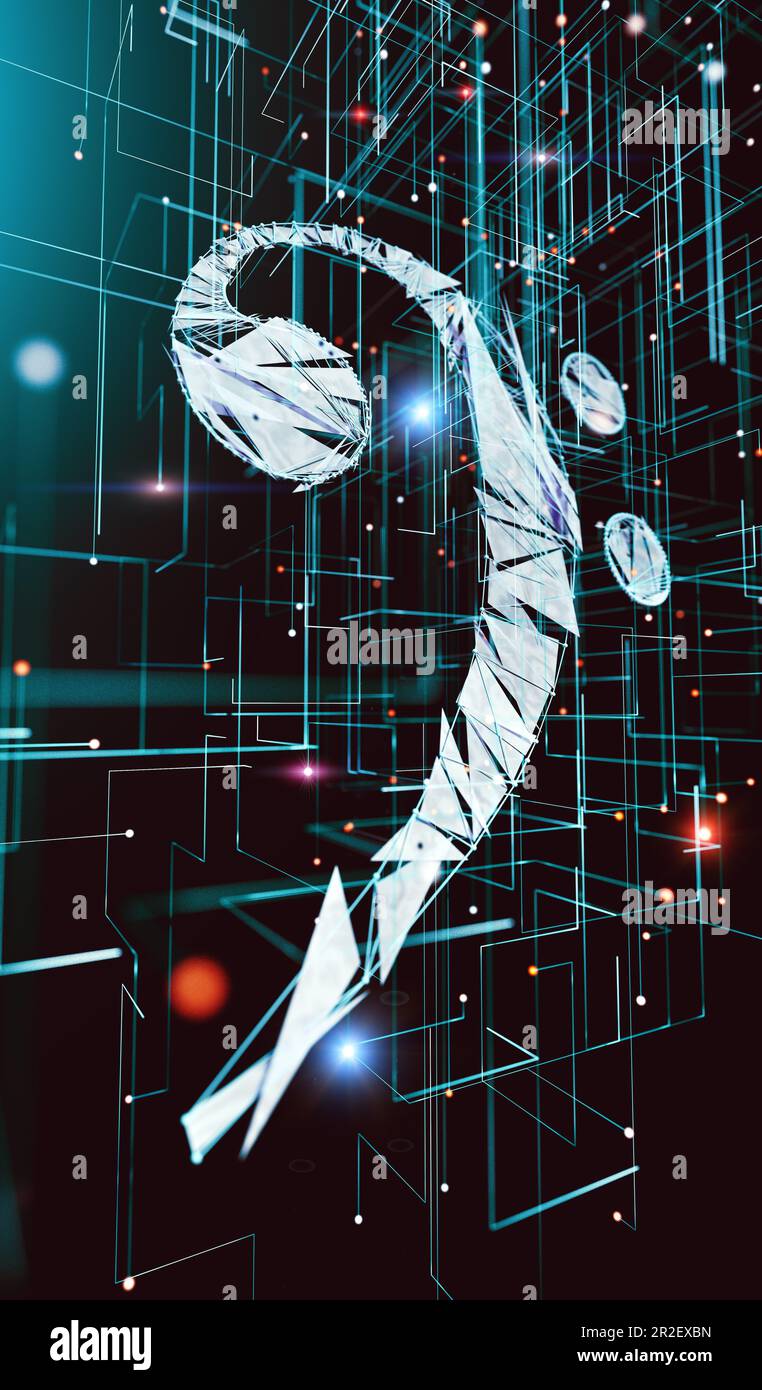 Abstract Colorful music concept with notes and clef, futuristic ...