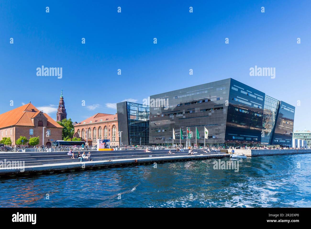 The Royal Library (Det Kongelige Bibliotek) in Copenhagen. It is the ...