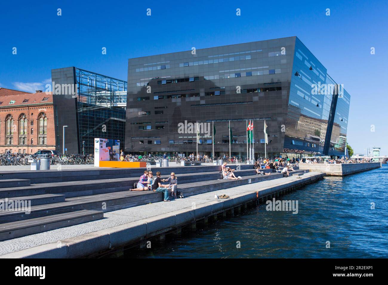 The Royal Library (Det Kongelige Bibliotek) in Copenhagen. It is the national library of Denmark ...