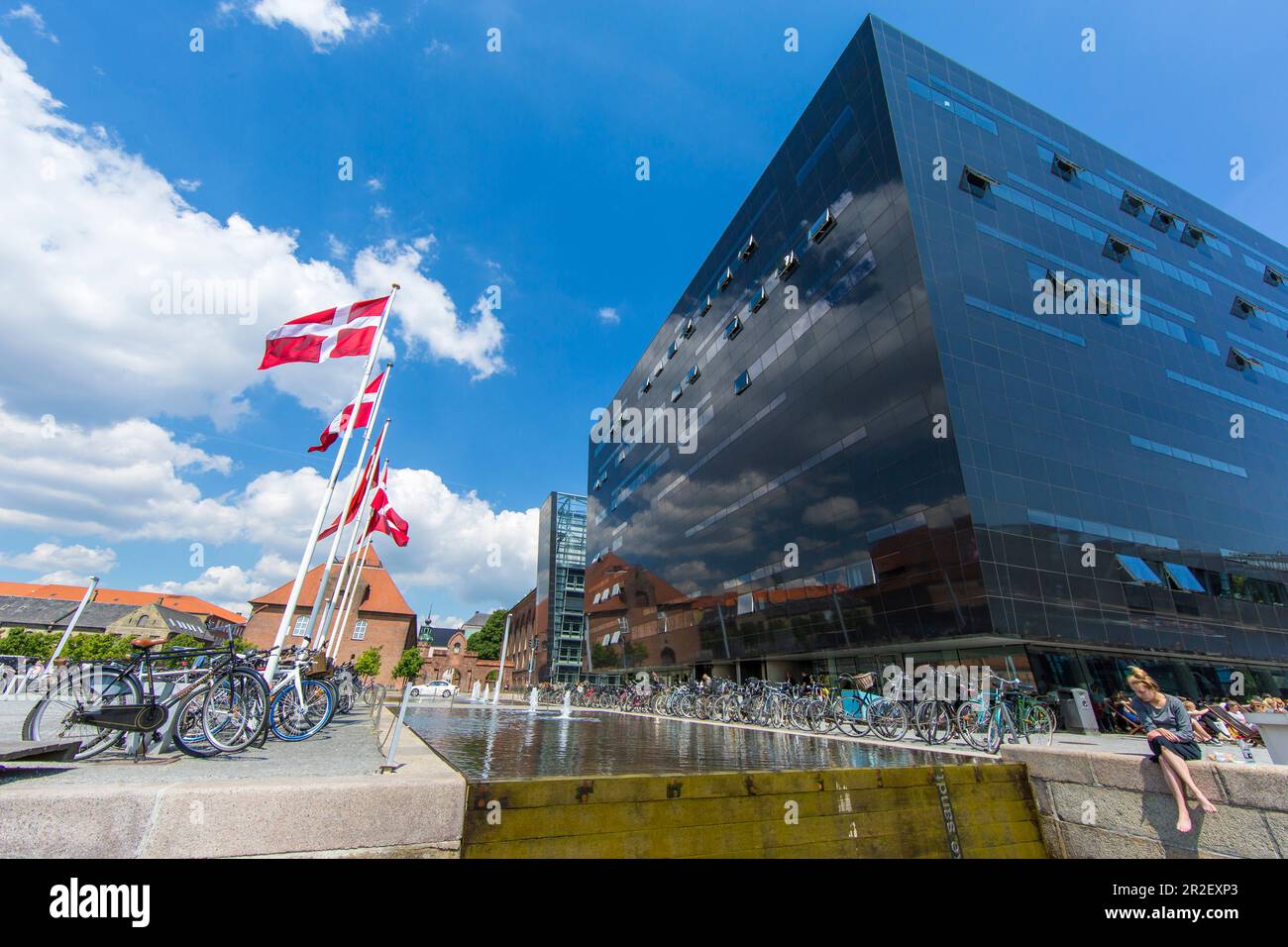 The Royal Library (Det Kongelige Bibliotek) in Copenhagen. It is the ...