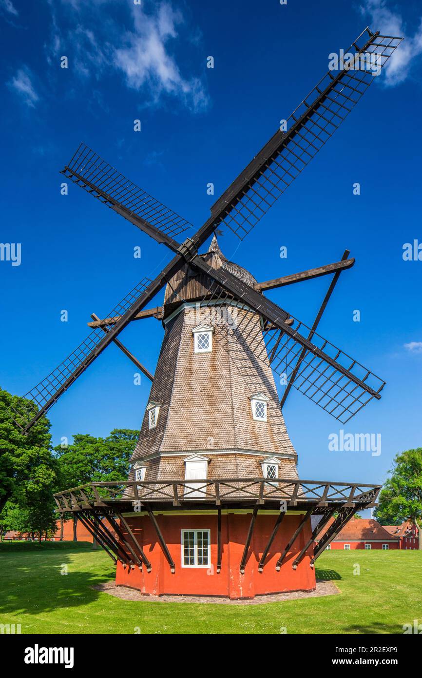 Windmill at Kastellet (The Citadel), star-shaped 17th-century fortress ...