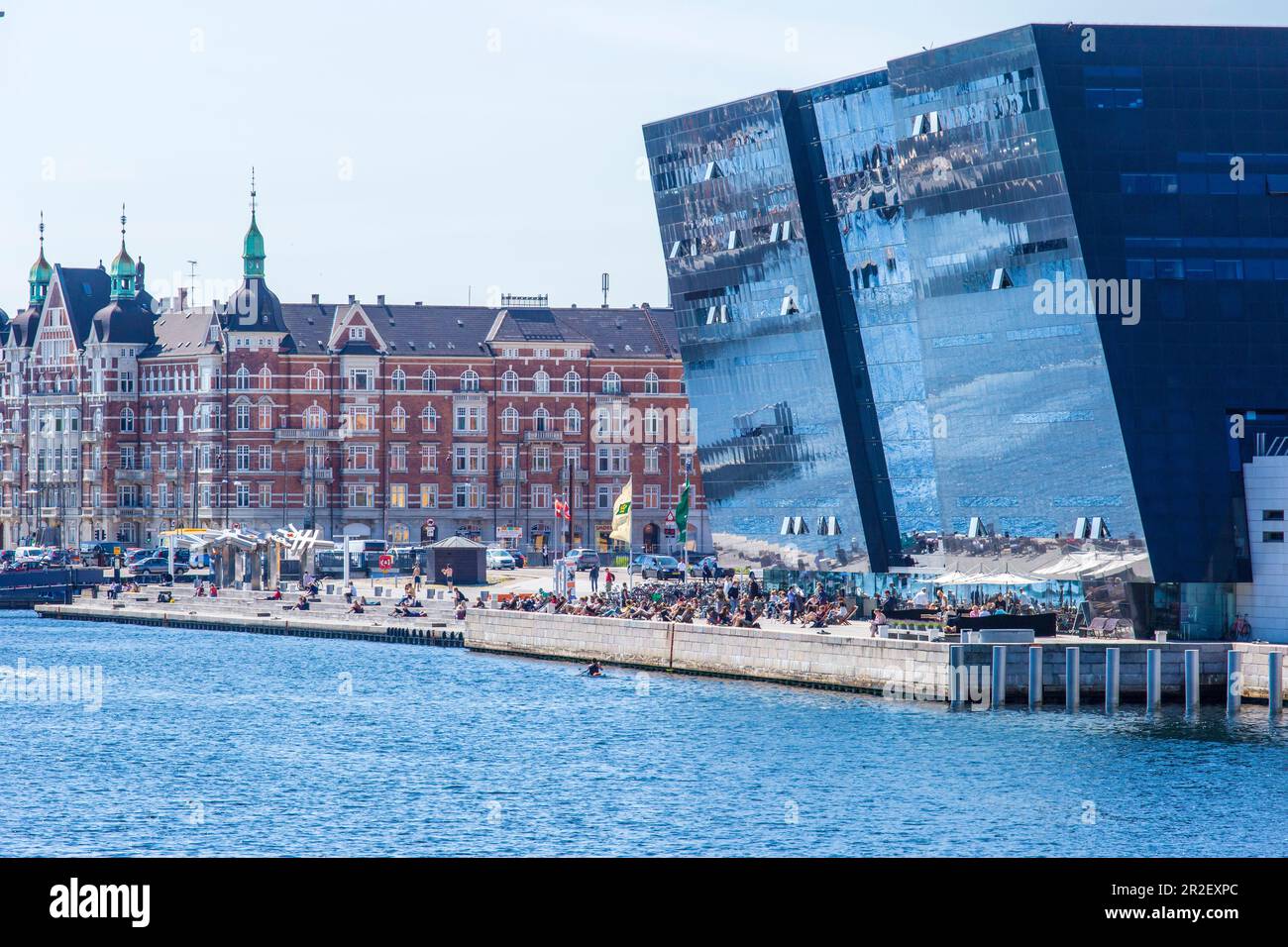 The Royal Library (Det Kongelige Bibliotek) in Copenhagen. It is the ...