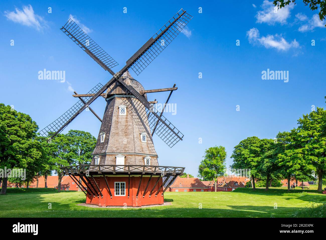 Windmill at Kastellet (The Citadel), star-shaped 17th-century fortress ...