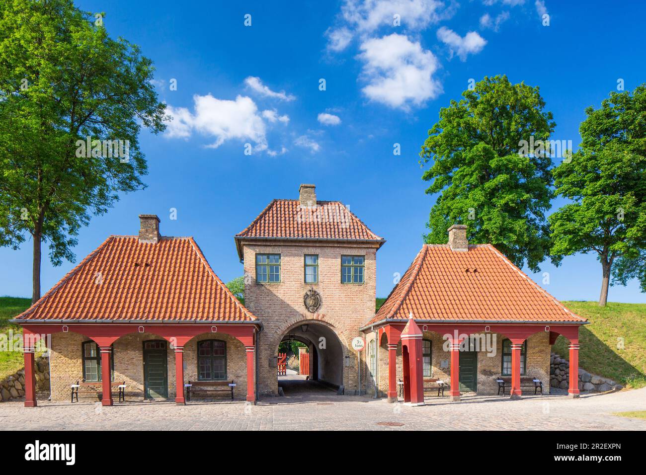 Kastellet (The Citadel), star-shaped 17th-century fortress. North gate ...