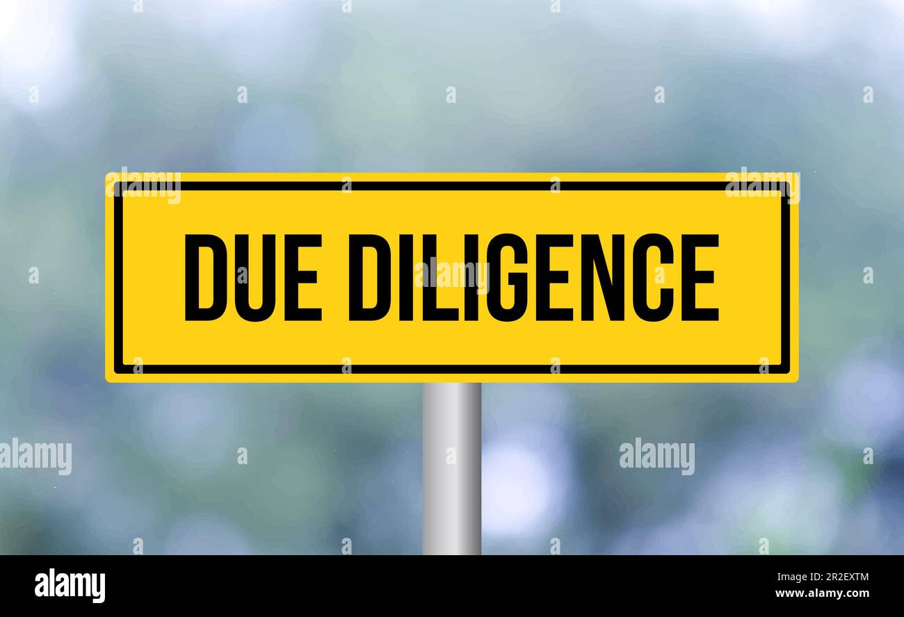 Due diligence road sign hi-res stock photography and images - Alamy