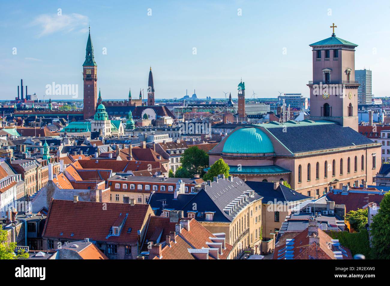 View from the platform of The Round Tower (Rundetaarn), formerly ...