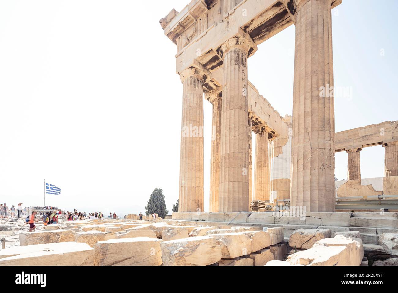 Visitors to the Acropolis, Athens, Greece Stock Photo - Alamy