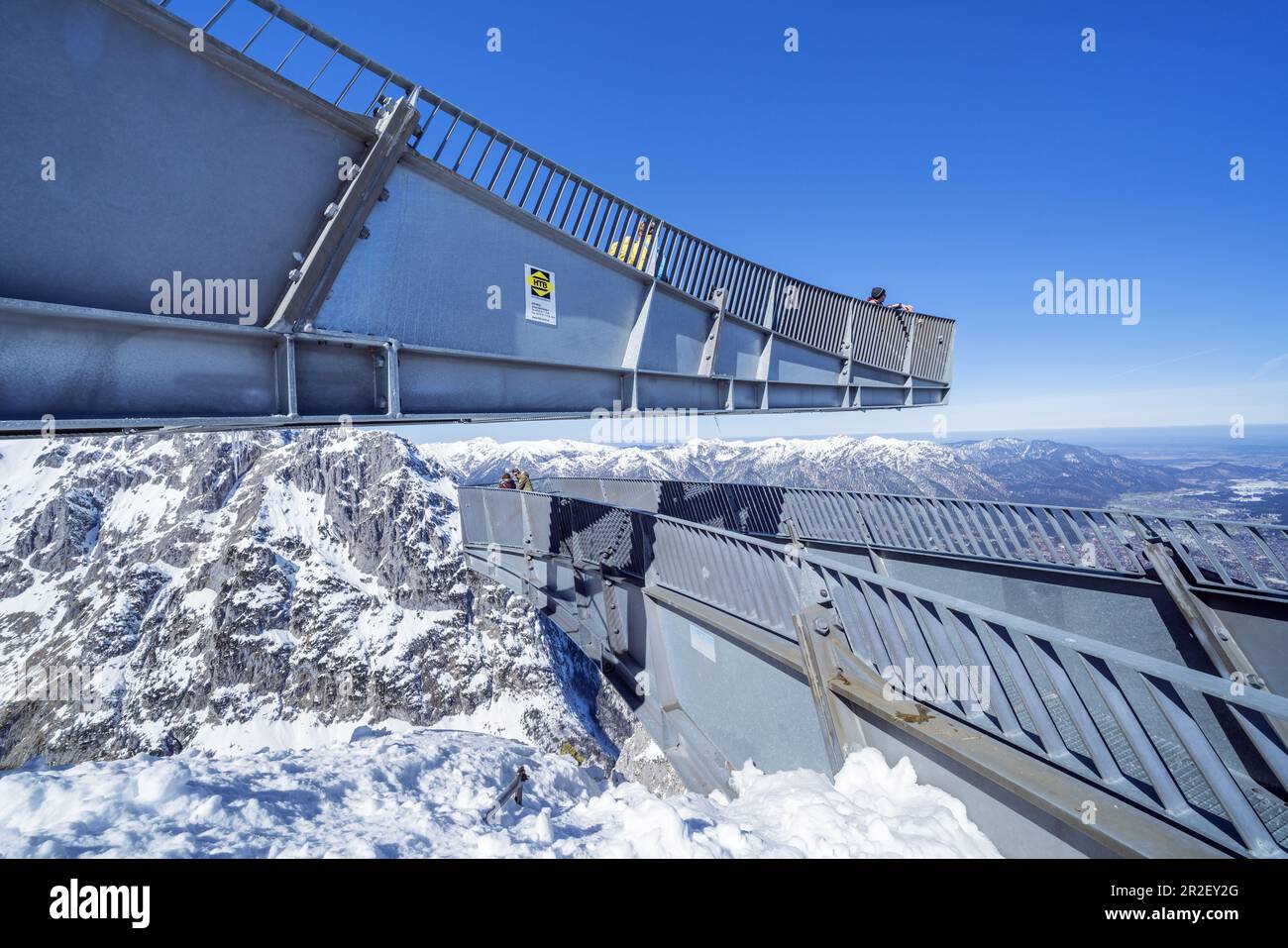 Viewing platform AlpspiX at Osterfelderkopf (2,057 m) in the ...