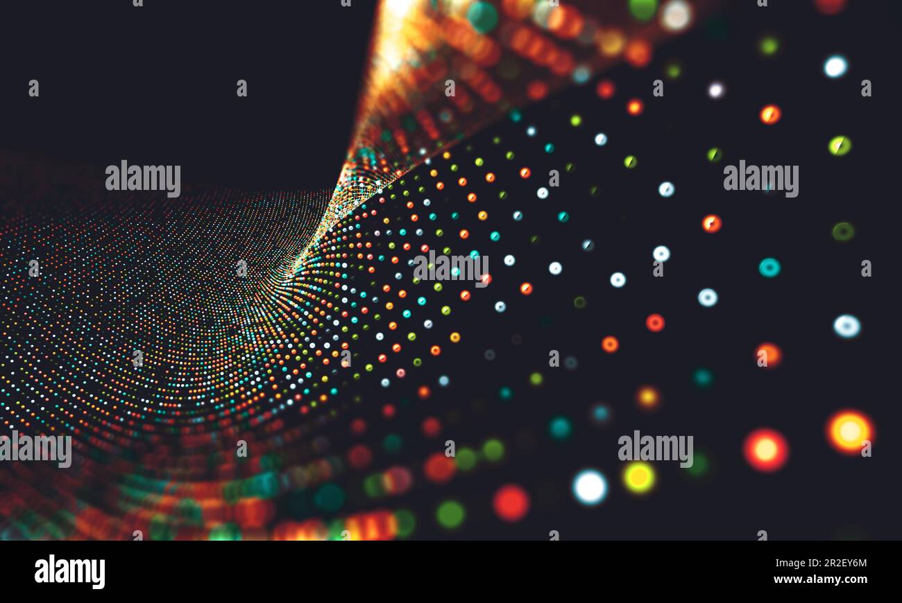 Abstract background of technology and science.Mesh or net with lines ...