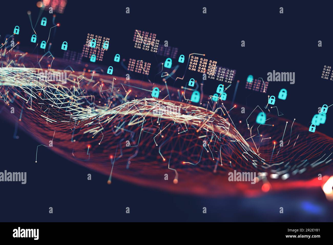 Cyber security technology network and data protection technology.Data ...