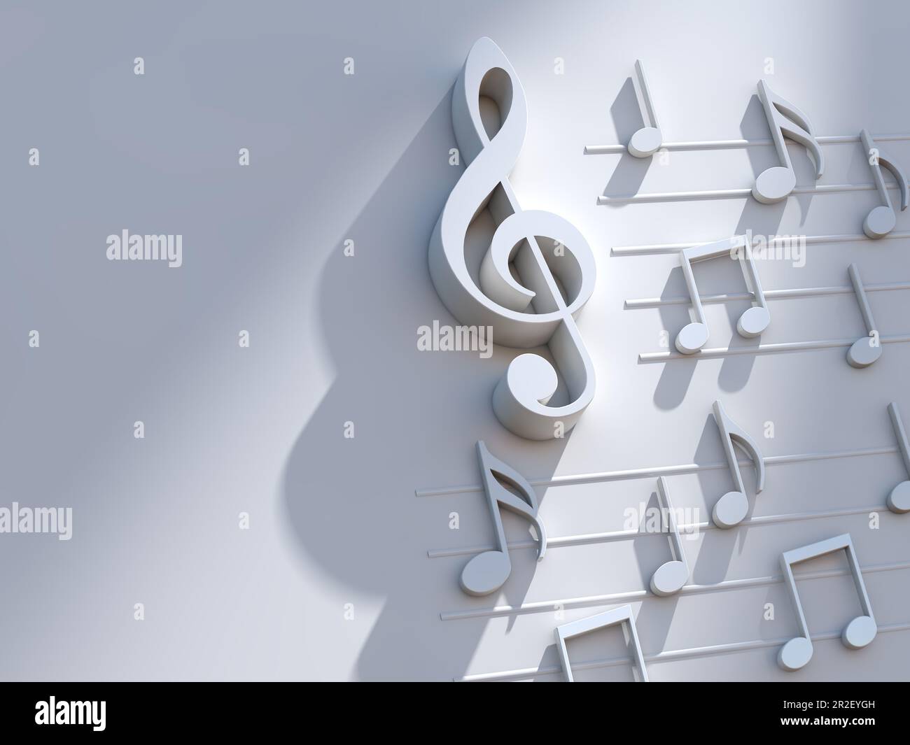Musical notes and musical signs of abstract music sheet.Songs and ...