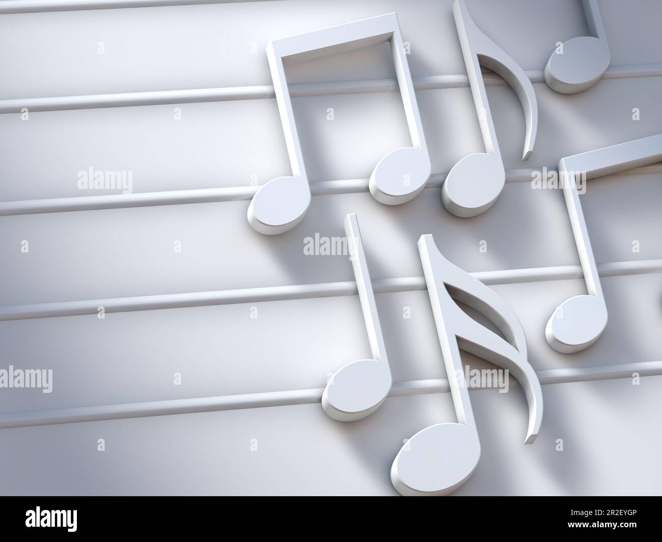 Musical notes and musical signs of abstract music sheet.Songs and ...