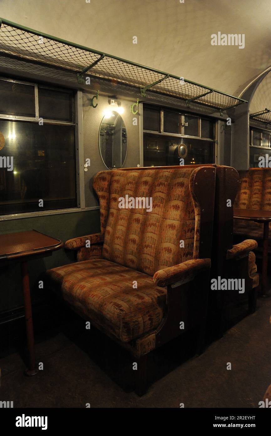 Interior of Gresley Coach Stock Photo - Alamy