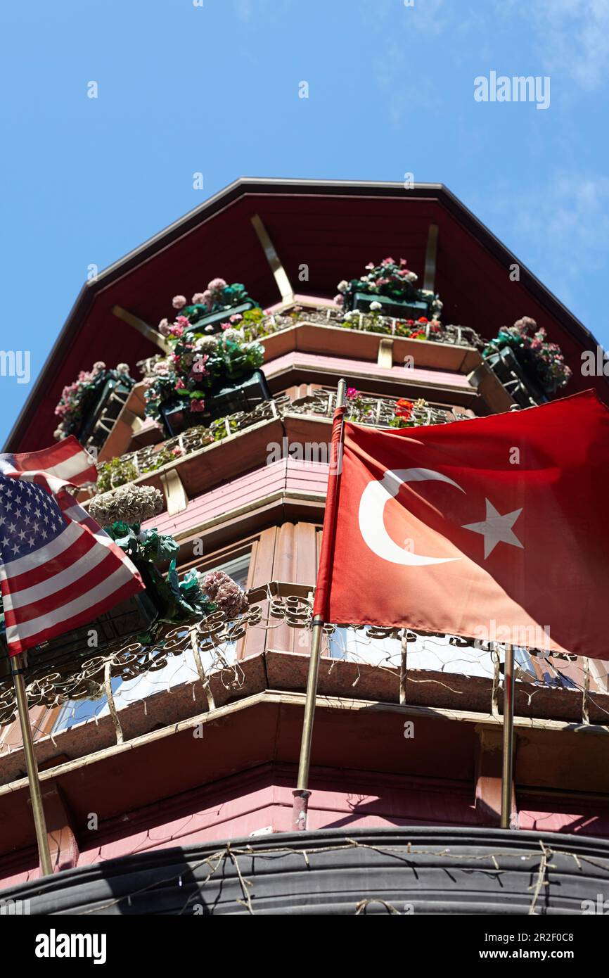 Turkish and american flag hi-res stock photography and images - Alamy