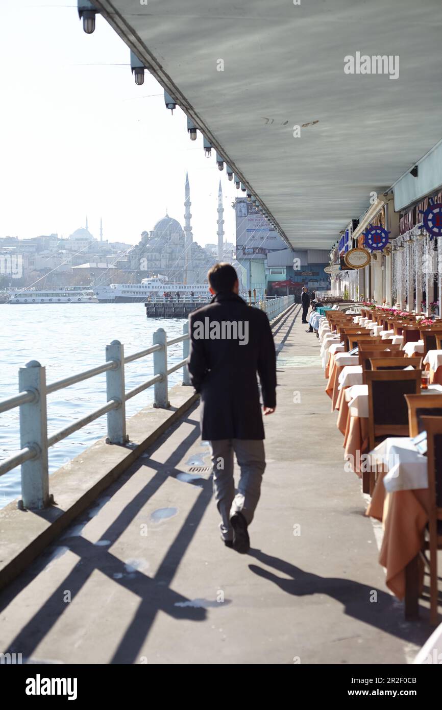 Galata bridge local life hi-res stock photography and images - Alamy